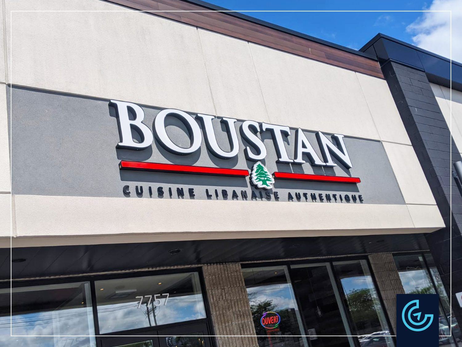 Backlit Storefront Letters