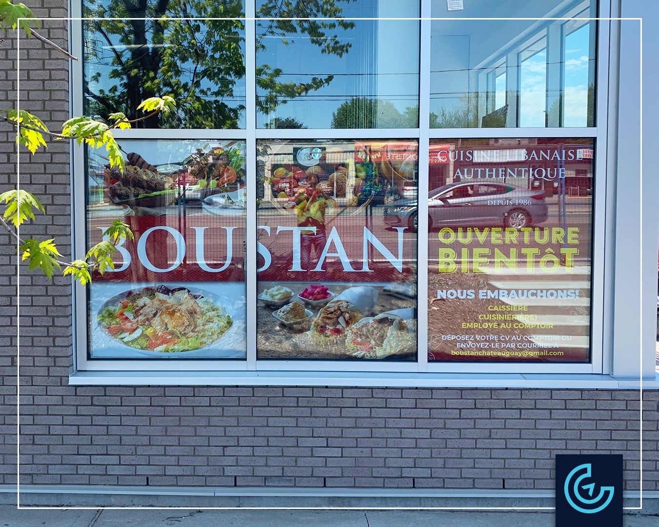 "Opening soon" window graphics designed, printed and installed for the ...