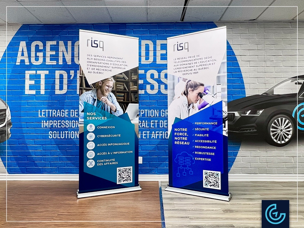 Printing banners, wall graphics, window graphics and marketing materials