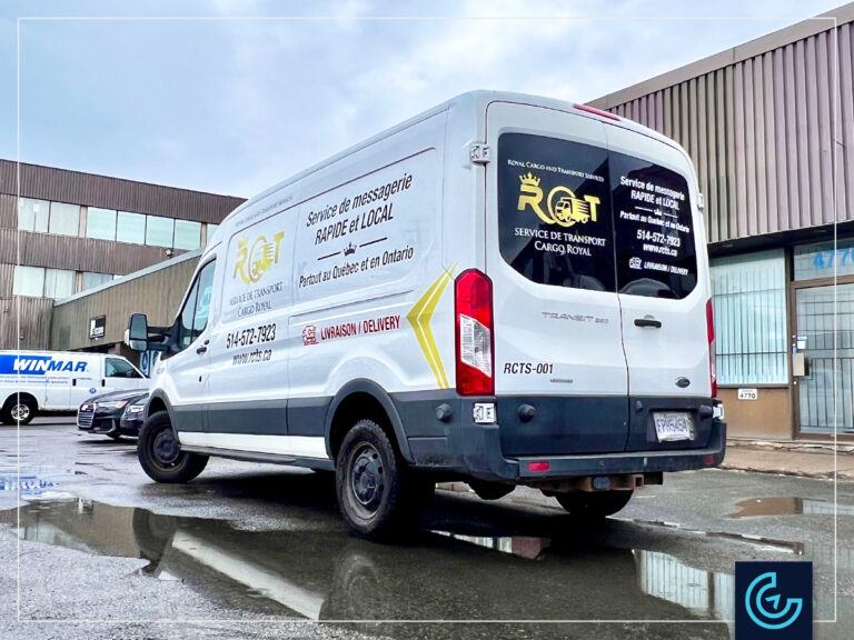 Van lettering on a 2020 Ford Transit T250 Medium Roof for the transport ...