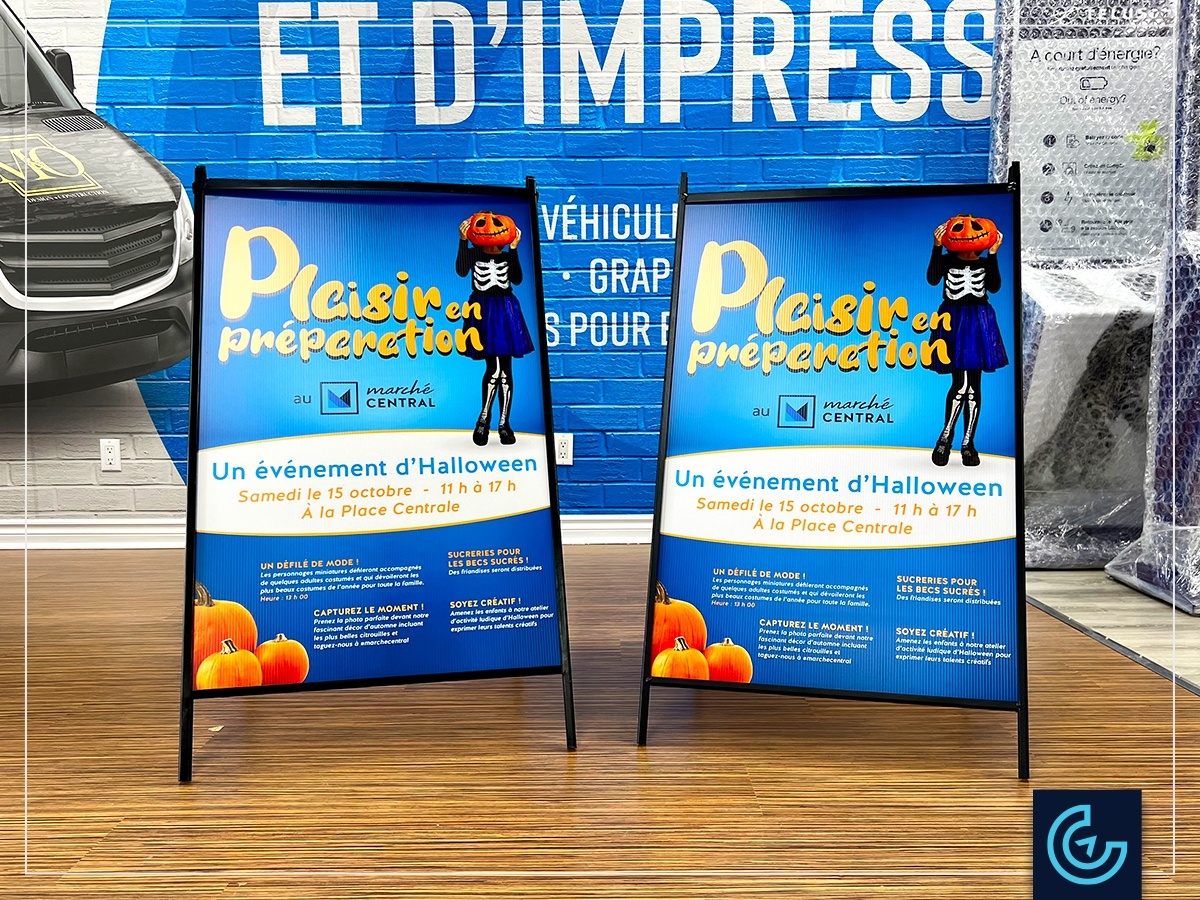 Impression de pancartes publicitaires et cadres: Marché Central - Click ...