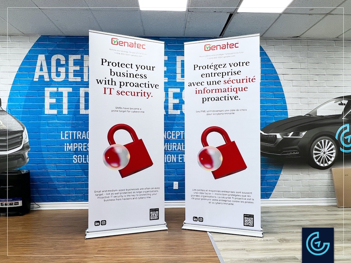 Replacement banners printing for roll-up banner stands: Genatec - Click ...
