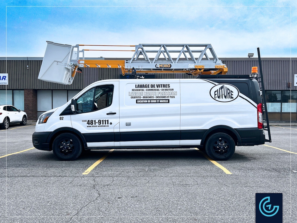 Van lettering for a window cleaning company: Future Windows - Click ...