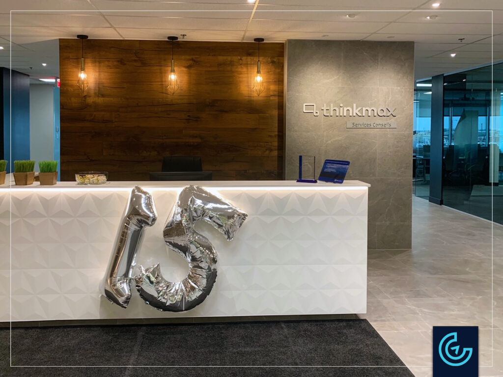 Company signature wall sign in cast metal letters with brushed ...