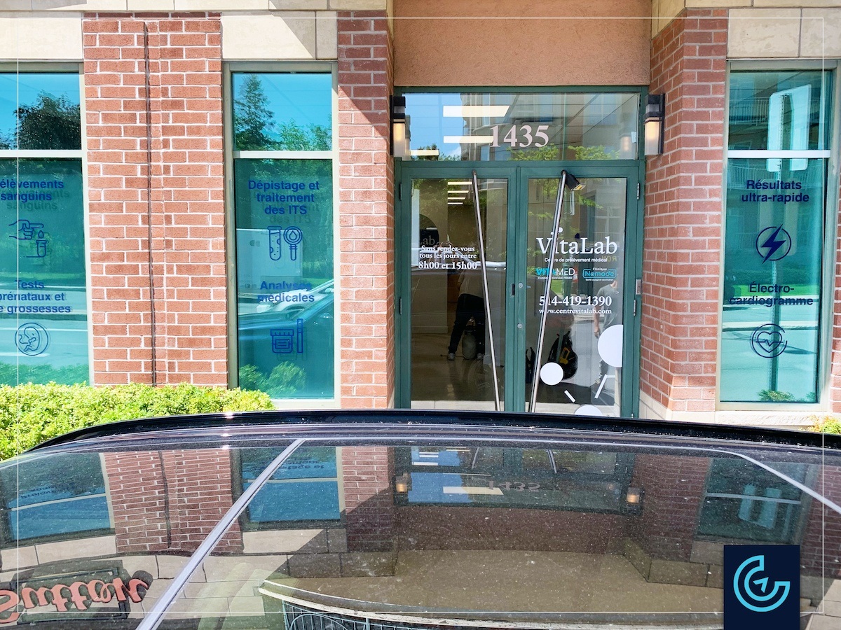 Frosted vinyl and adhesive vinyl for privacy and business ...